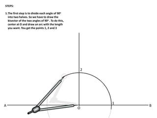 Drawing with the bisector of an angle | PPT