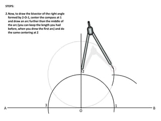 Drawing with the bisector of an angle | PPT