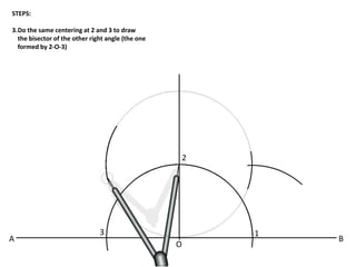 Drawing with the bisector of an angle | PPT