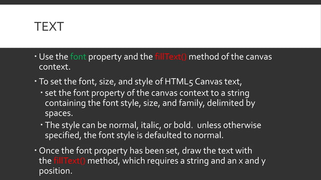 Drawing with the HTML5 Canvas | PPT