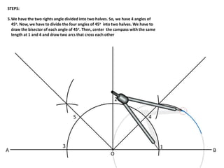 Drawing wIth the bisector of an angle | PPTX