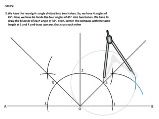 Drawing wIth the bisector of an angle | PPTX