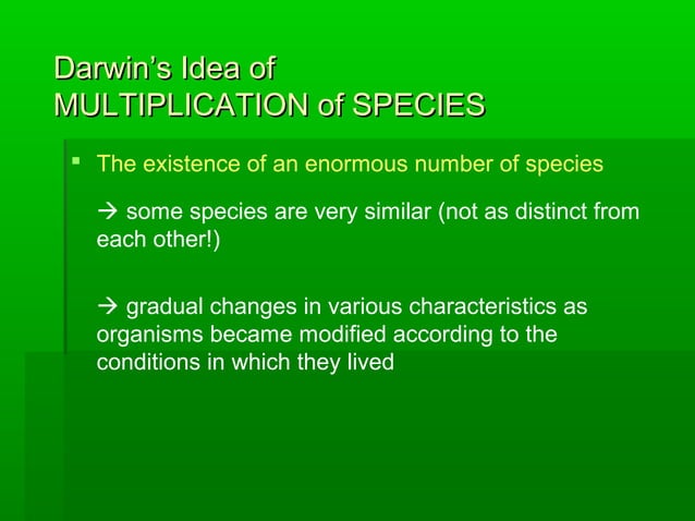 Darwins theory of evolution | PPT