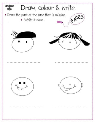 Draw Missing Parts Face2 | PDF