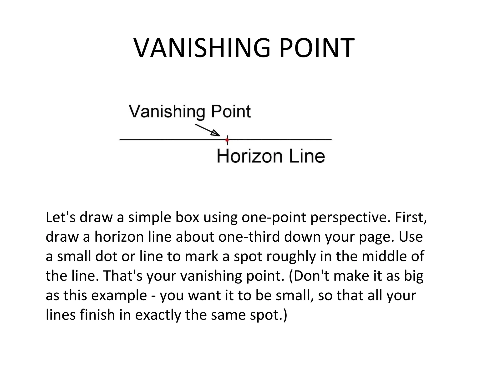 Draw one point perspective | PPT