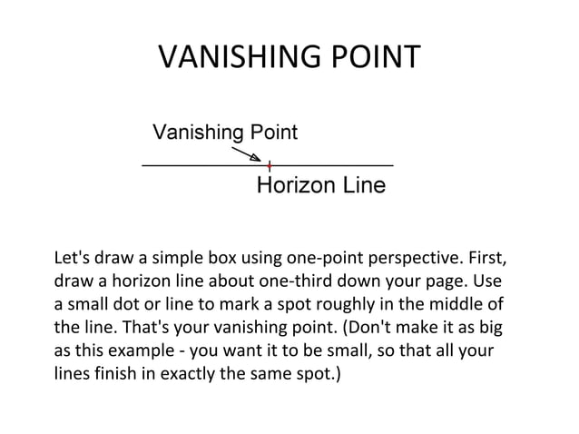 Draw one point perspective | PPT