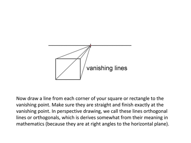 Draw one point perspective | PPT