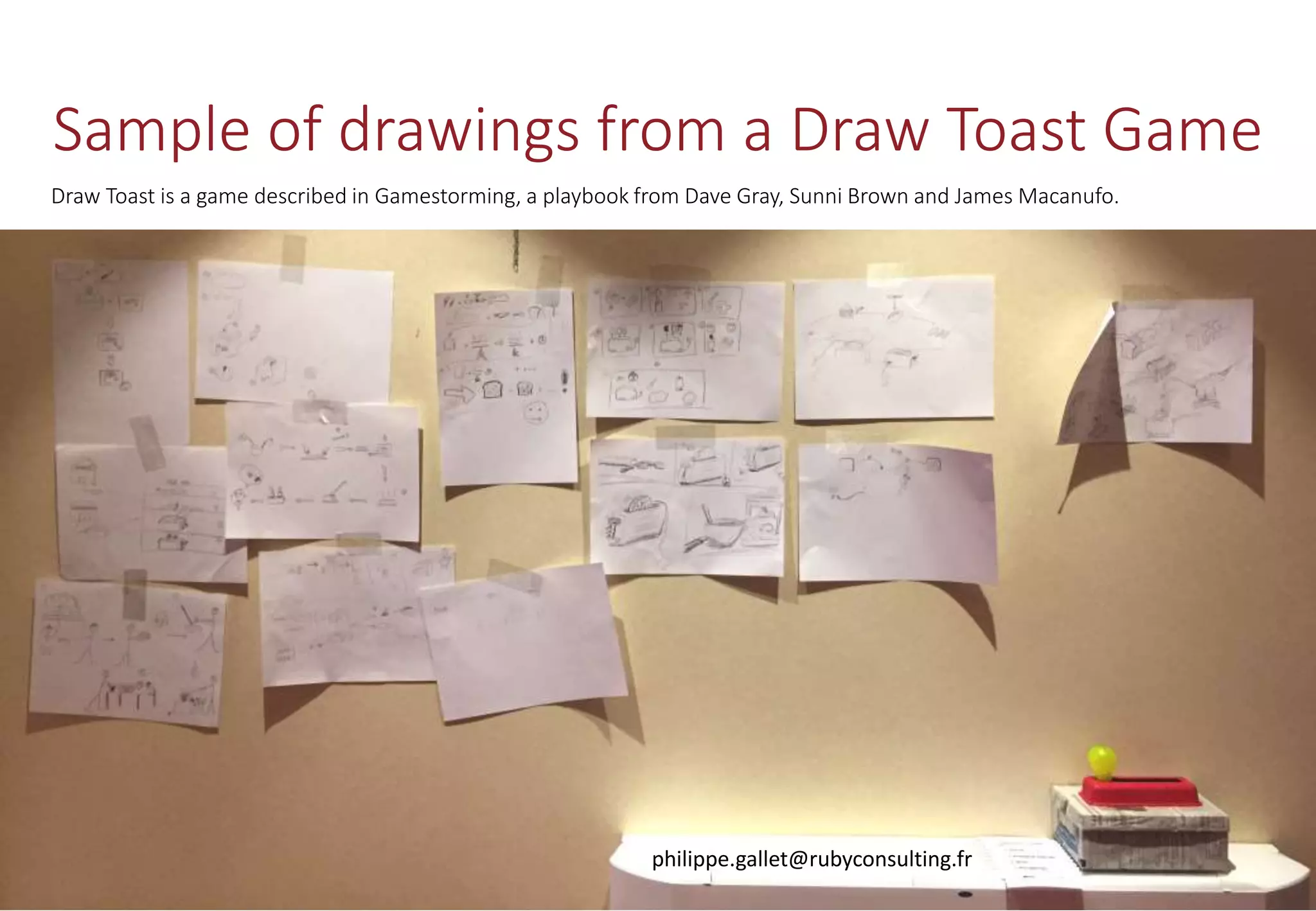 Game storming - A game to introduce visual thinking : How to make toast ...