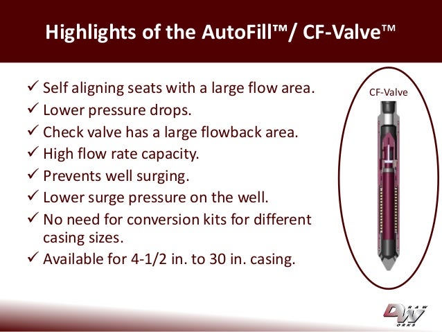 manufactures and sells circulating, fill-up and flow-back tools for o…