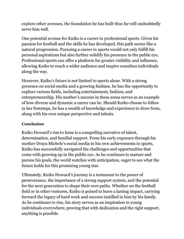 Draya Michele’s Son – Kniko Howard’s Rise to Fame.pptx