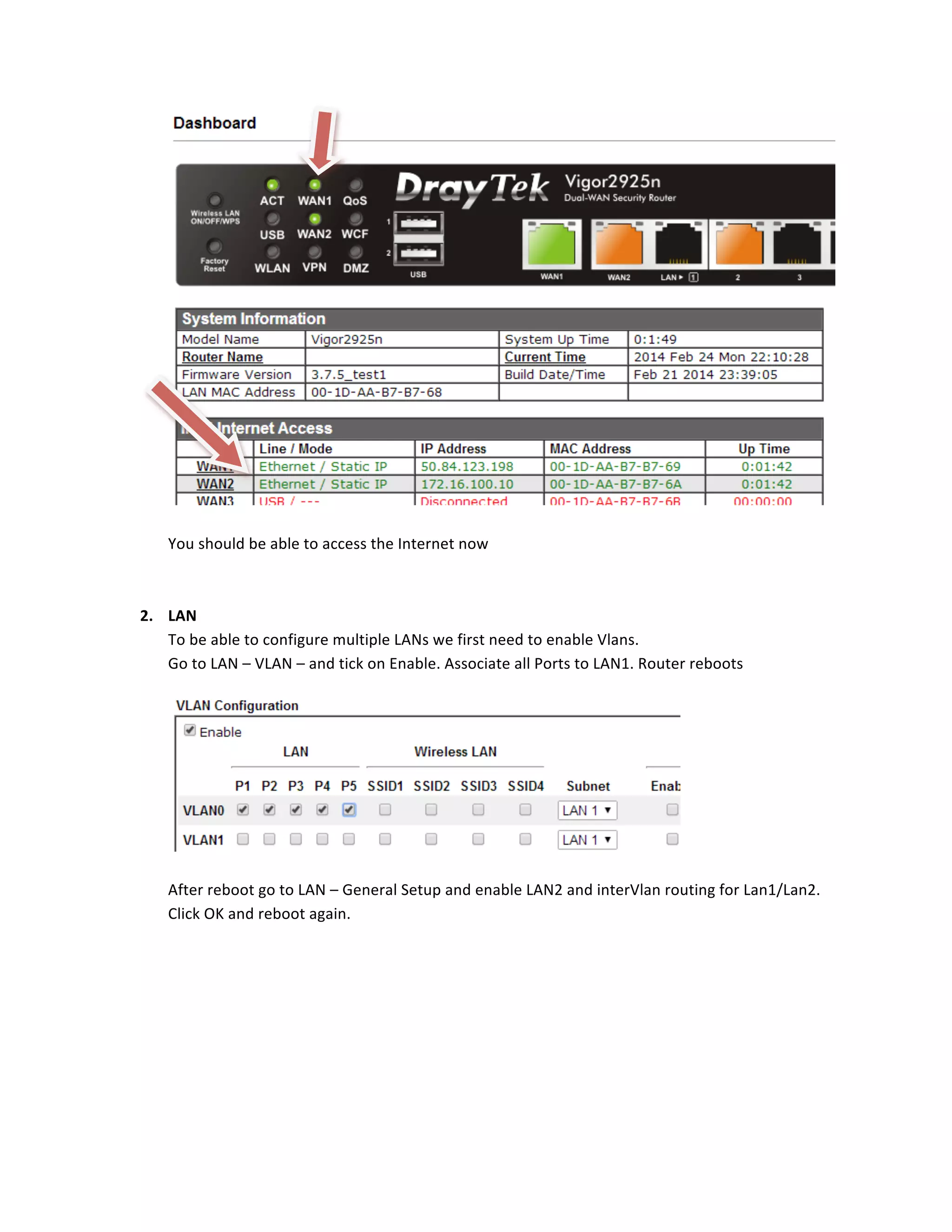 DrayTek training - Configuration Reference Guide | PDF