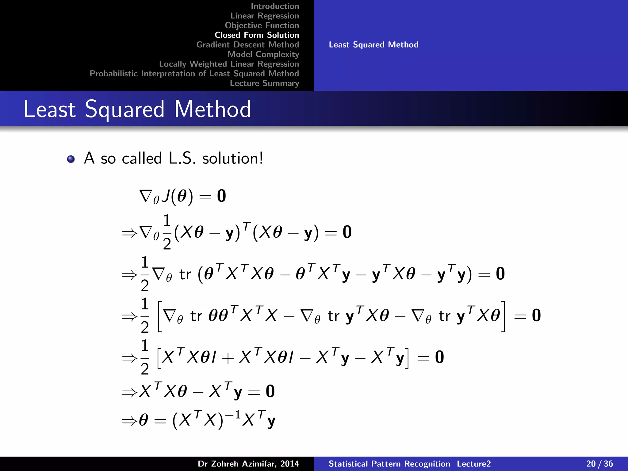 Dr azimifar pattern recognition lect2 | PDF