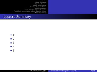 Dr azimifar pattern recognition lect2 | PDF