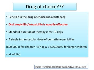 approach to sore throat in children | PPTX