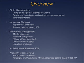 HITT | PPT | Blood Disorders | Diseases and Conditions
