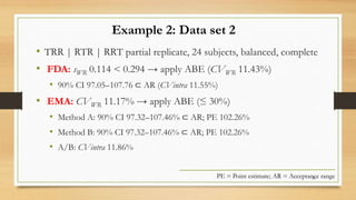 Bioequivalence of Highly Variable Drug Products | PPTX
