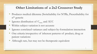 Bioequivalence of Highly Variable Drug Products | PPTX