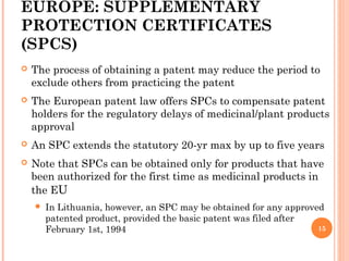 Non-Patent Exclusivities | PPT
