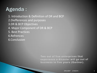 Business continuity & Disaster recovery planing | PPTX