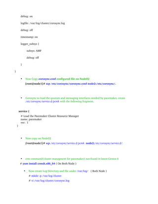 MySQL with DRBD/Pacemaker/Corosync on Linux | PDF