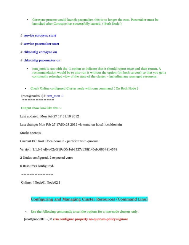 Mysql With Drbdpacemakercorosync On Linux Pdf