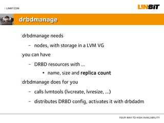 Drbd9 and drbdmanage_june_2016 | PPT