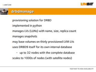 Drbd9 and drbdmanage_june_2016 | PPT