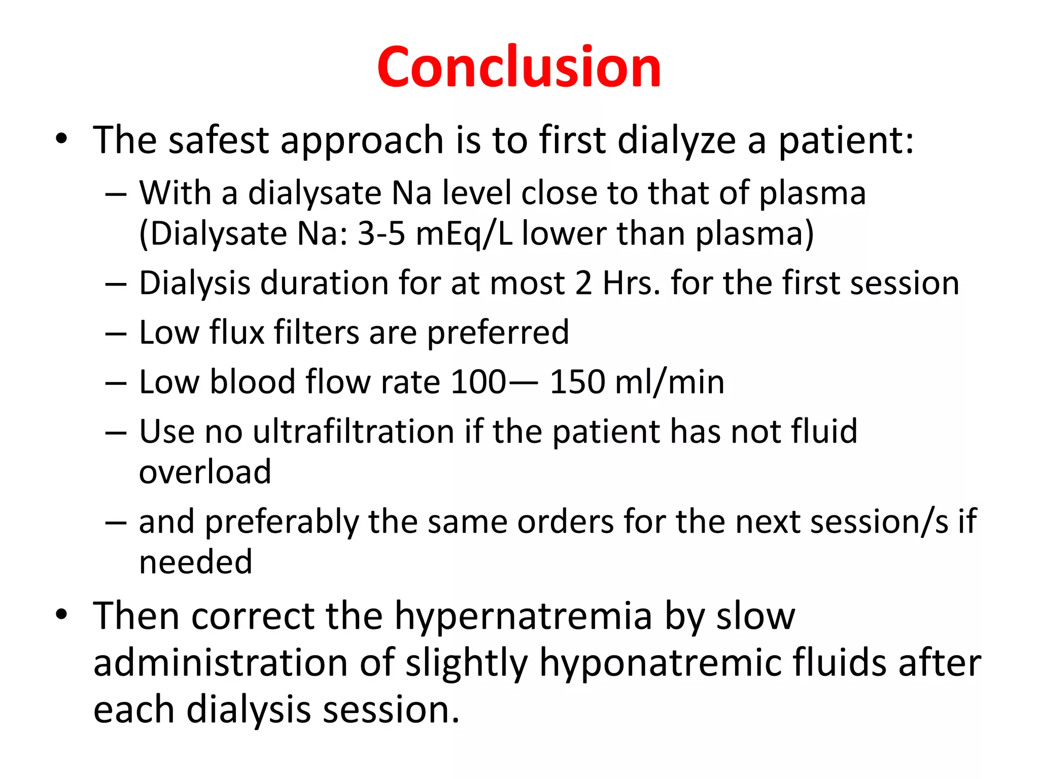 hemaodialysis as a treatment for hypernatremia | PDF