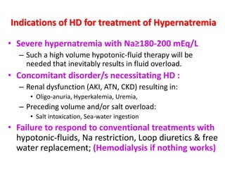 hemaodialysis as a treatment for hypernatremia | PDF