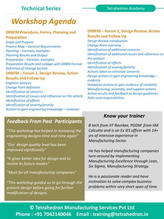 Design Review Based on Failure Mode Workshop by Tetrahedron | PDF