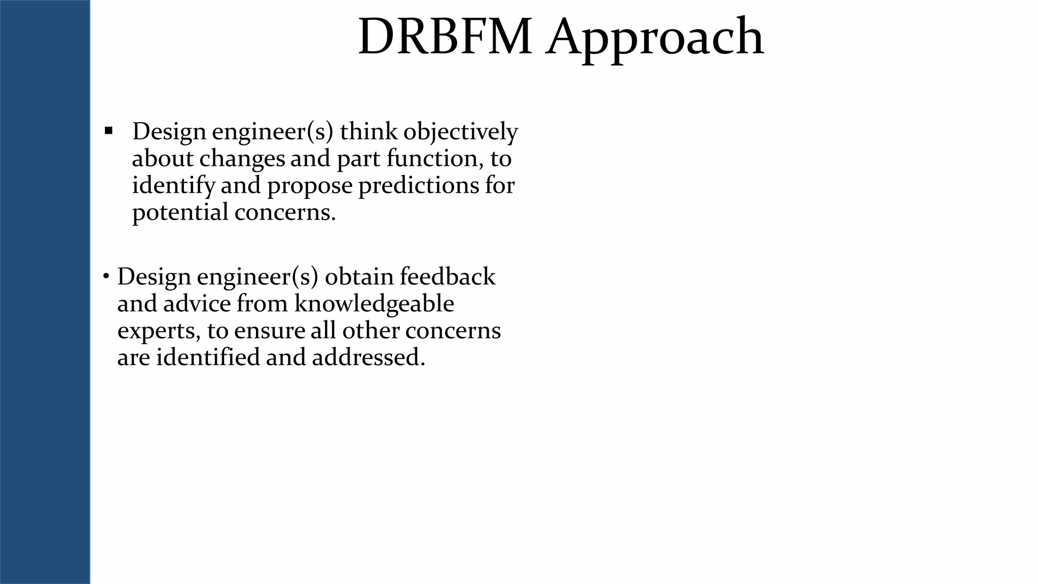 Design Review Based on Failure Mode (DRBFM) Course | PPTX | Civil ...