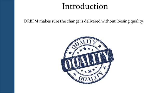 Design Review Based on Failure Mode (DRBFM) Course | PPTX | Civil ...