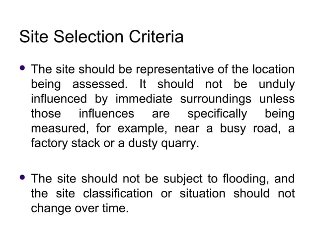 Appropriate Instruments & techniques for Complying with Air Quality ...