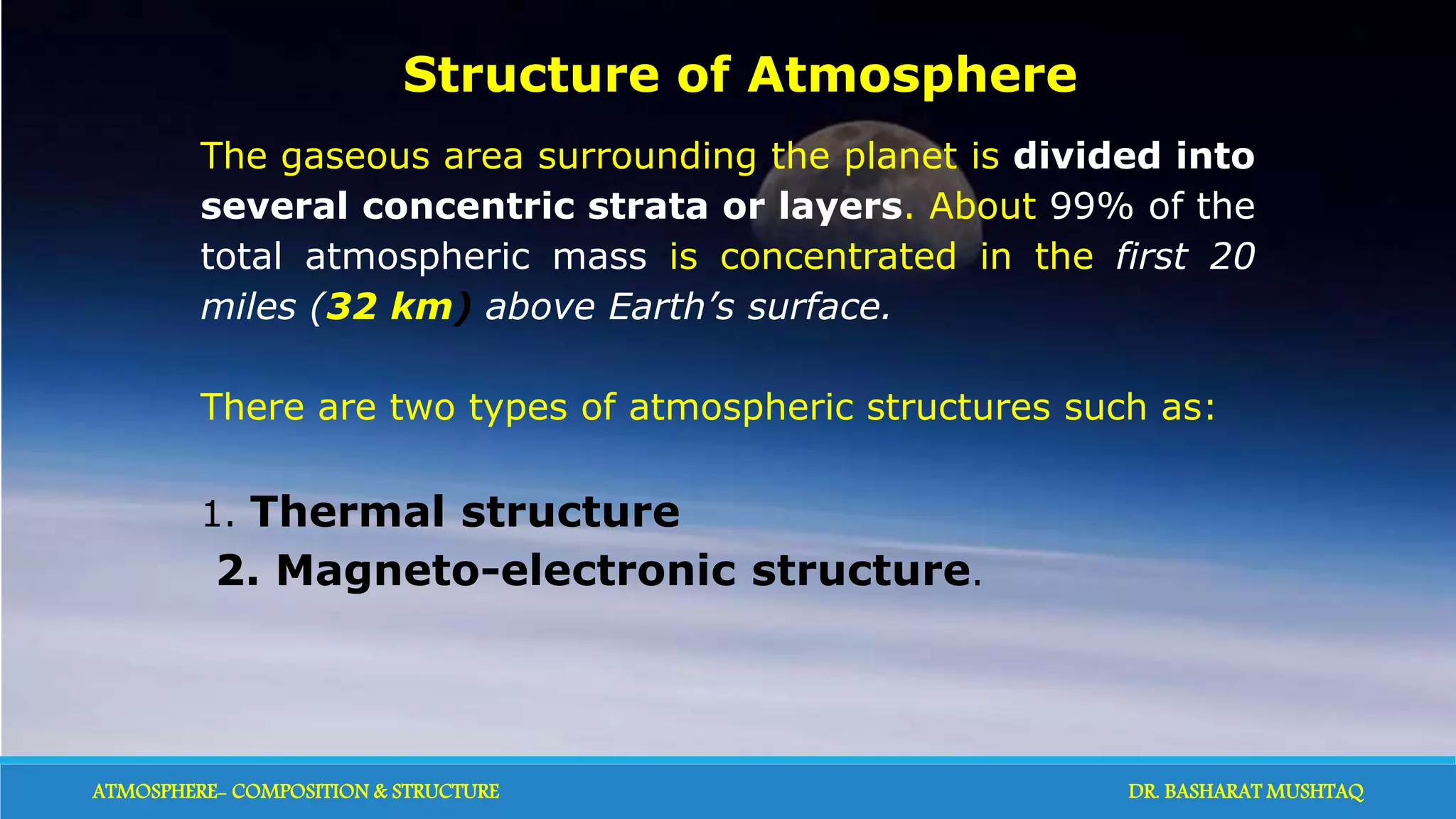 atmosphere: structure and composition | PPTX