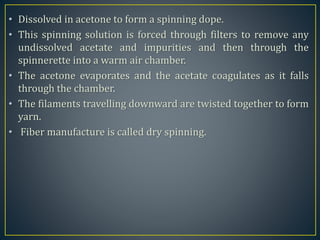 Dr bmn college - acetate rayon , aramid fibers | PPTX
