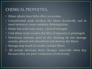 Dr bmn college - acetate rayon , aramid fibers | PPTX