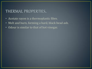 Dr bmn college - acetate rayon , aramid fibers | PPTX