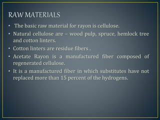 Dr bmn college - acetate rayon , aramid fibers | PPTX
