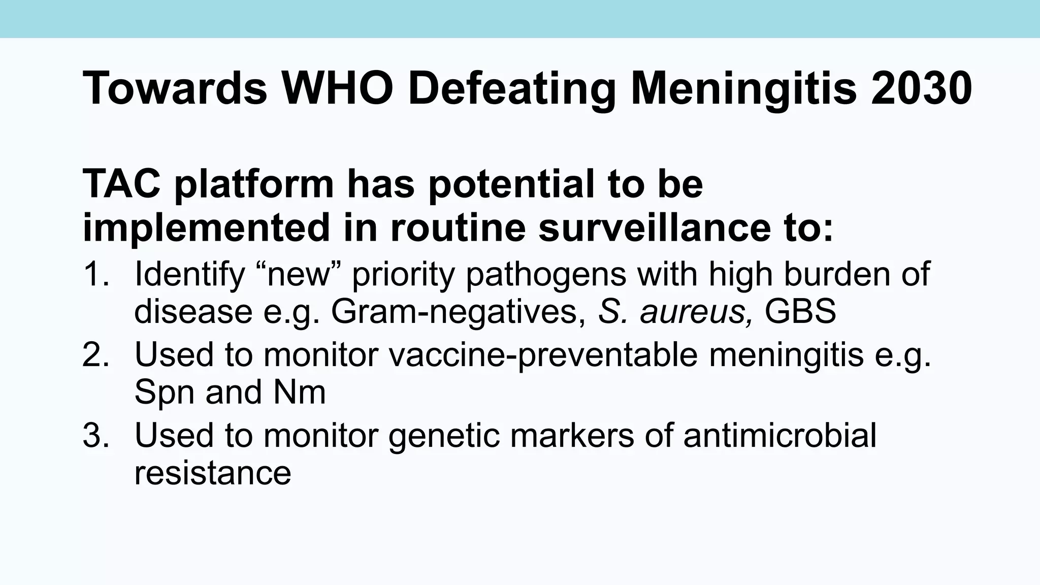 Dr Brenda Kwambana-Adams @ MRF's Meningitis and Septicaemia | PPT