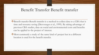 Dr Brian Mutie on Cost Benefit Analysis on Extractives-CBA | PPTX