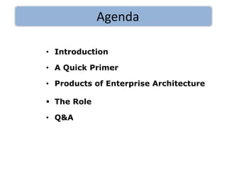 A Brief Introduction to Enterprise Architecture | PPT