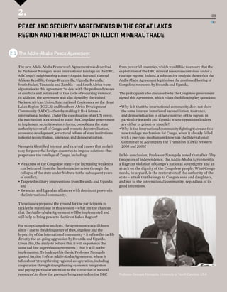 CONSULTATIVE CONFERENCE ON PEACE AGREEMENTS AND CONFLICT MINERALS IN ...