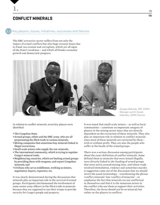 CONSULTATIVE CONFERENCE ON PEACE AGREEMENTS AND CONFLICT MINERALS IN ...