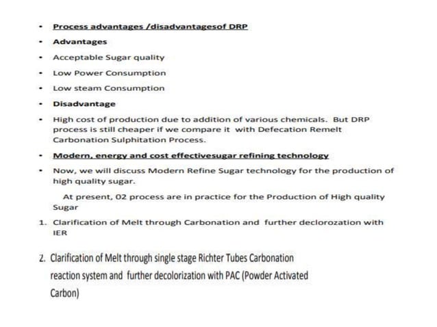 Refining of sugar Defecation remelt carbonatataion,Defecation remelt ...