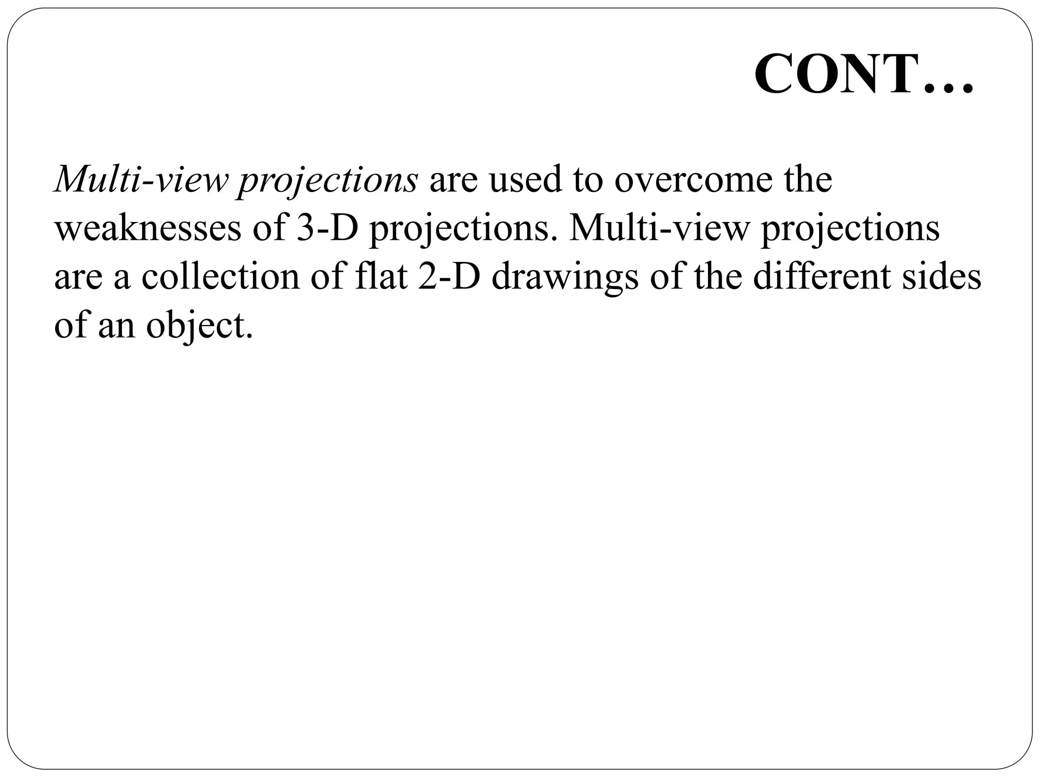 theory of projection | PPTX