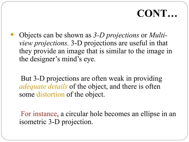 theory of projection | PPTX