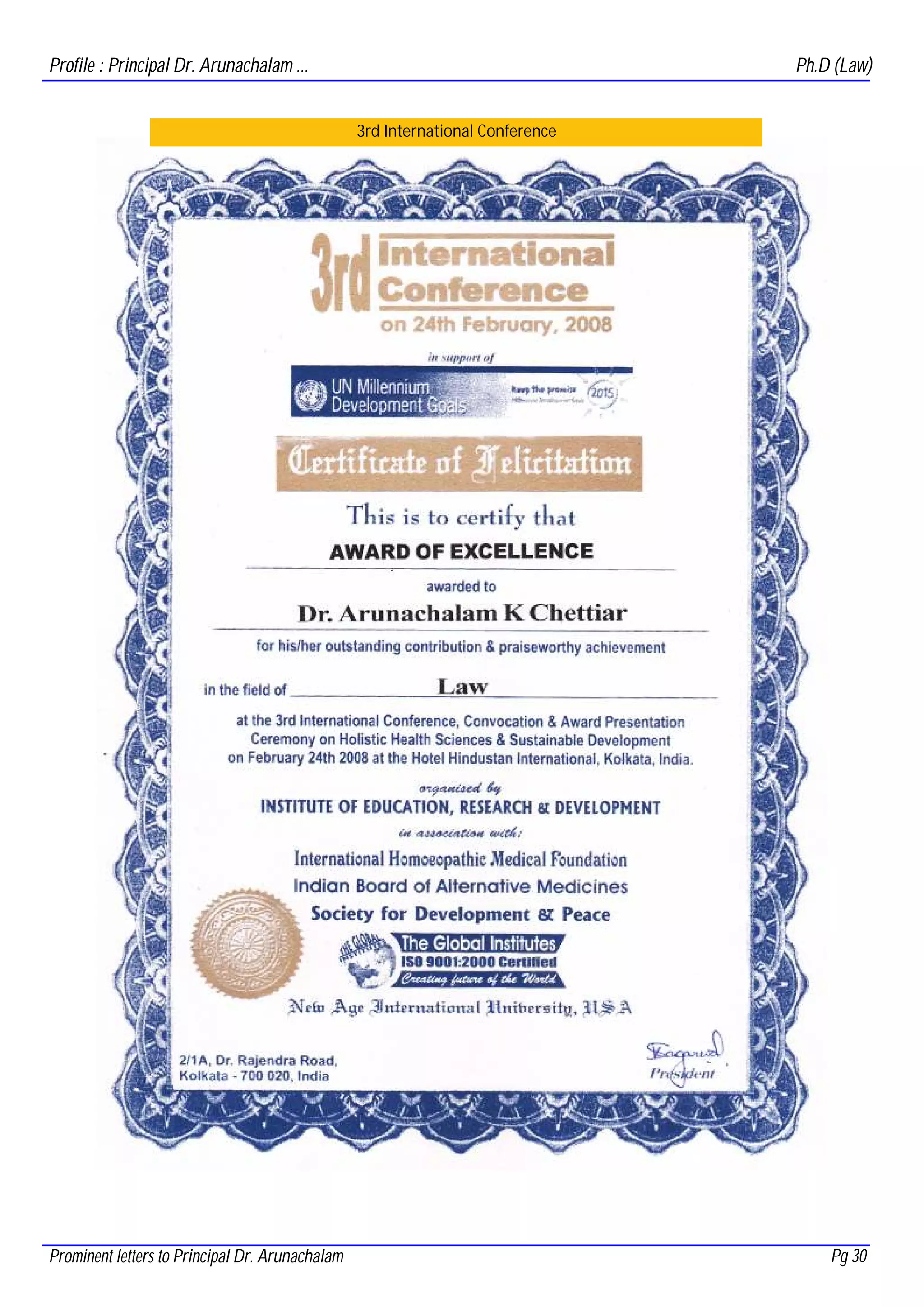 Dr chettiar arunachalam profile coral | PDF