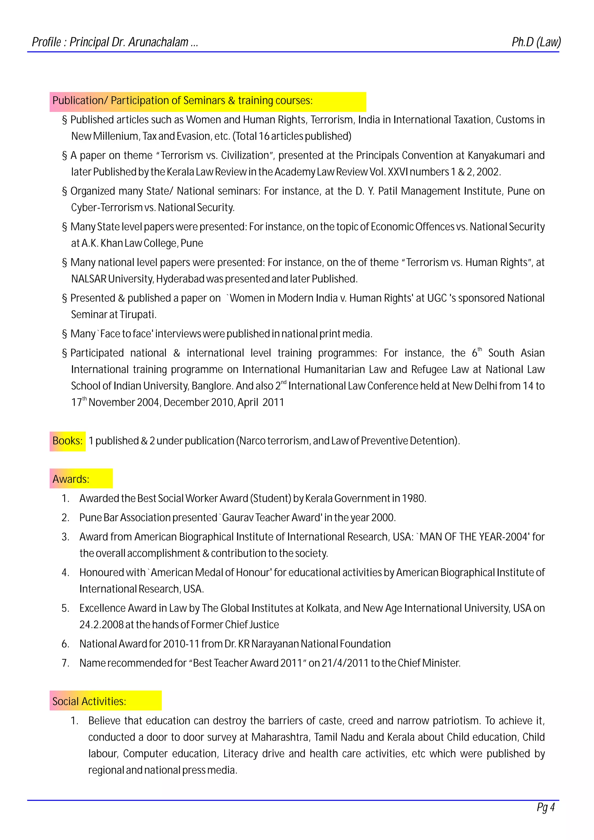 Dr chettiar arunachalam profile coral | PDF