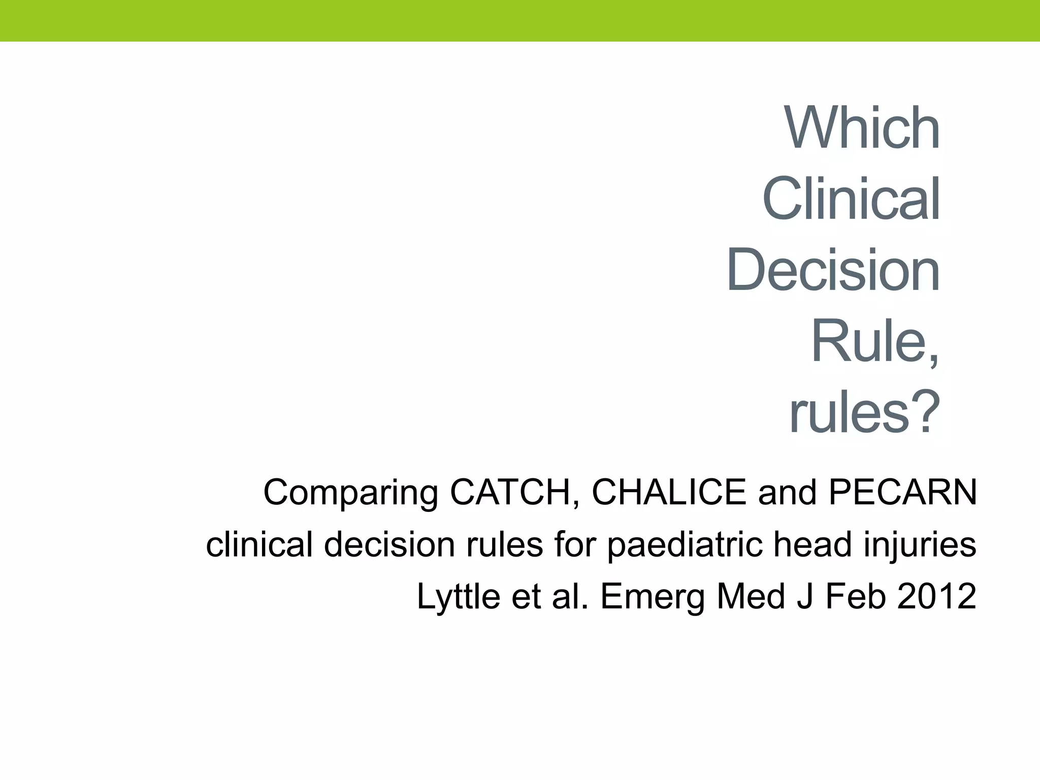 Dr Chong Shu Ling - Paediatric head injury | PPTX