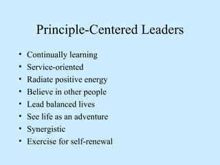 Leadership principles | PPT
